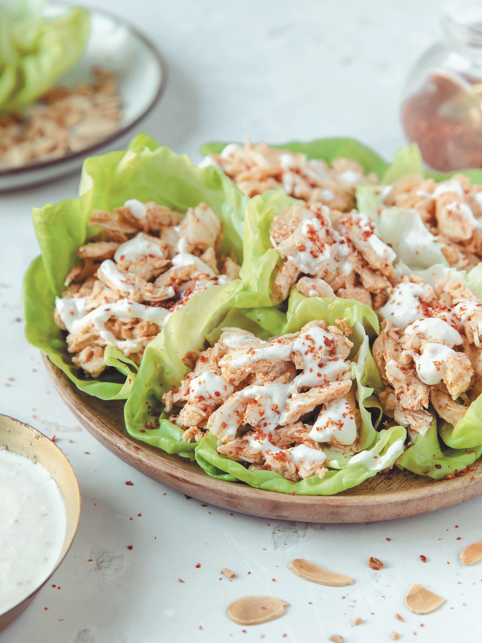 Harissa Shredded Chicken Lettuce Wraps – Canadian Cookbooks